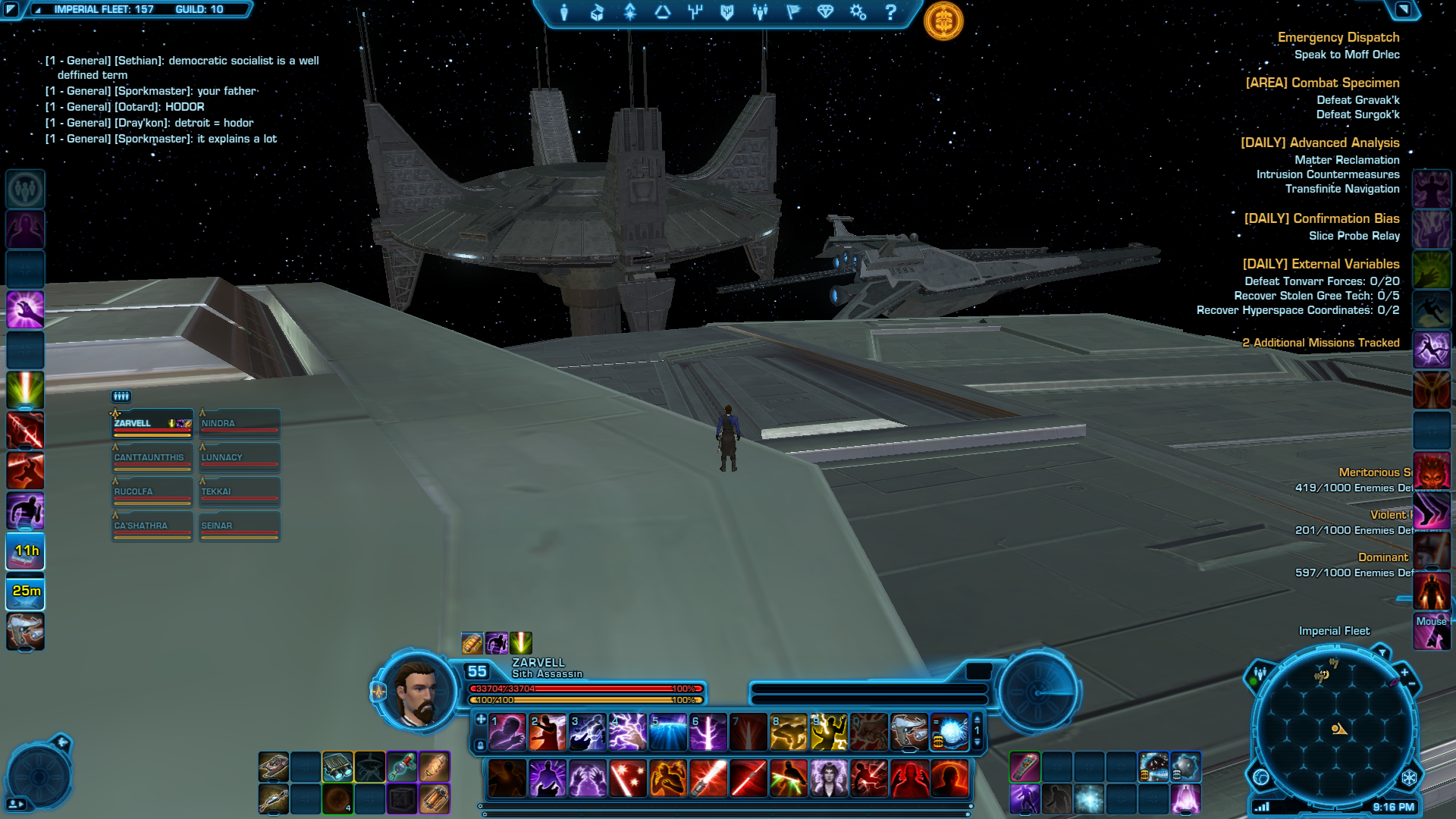 Logged in after the server issues on Ebon Hawk. Is this a metaphor? Is SWTOR trying to tell me ...